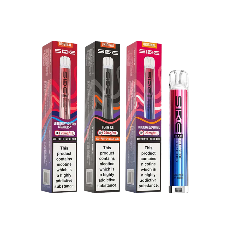 SKE Bar 600 Rechargeable Prefilled Pod Kit - (Pack of 10)– Washington ...