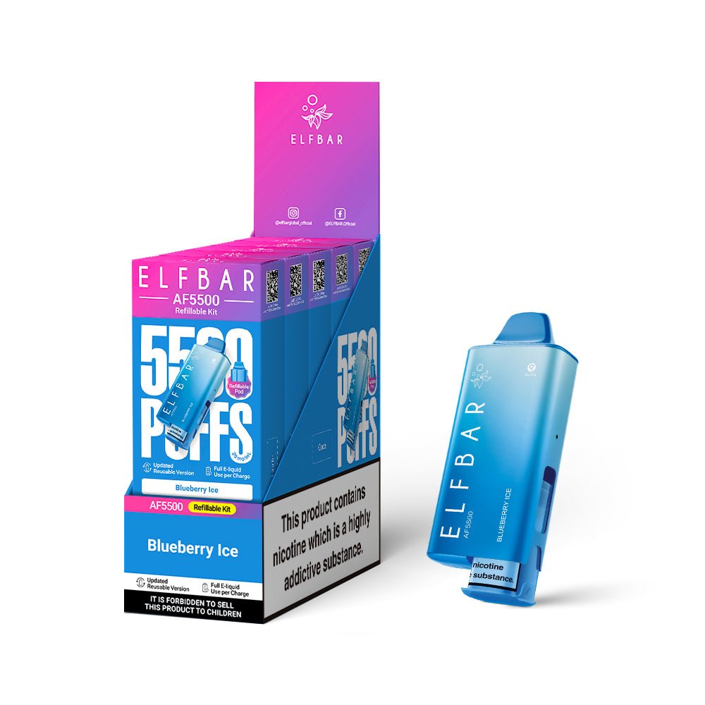 Elf Bar AF5500 Rechargeable Vape Kit - (Pack of 5)– Washington Vapes ...