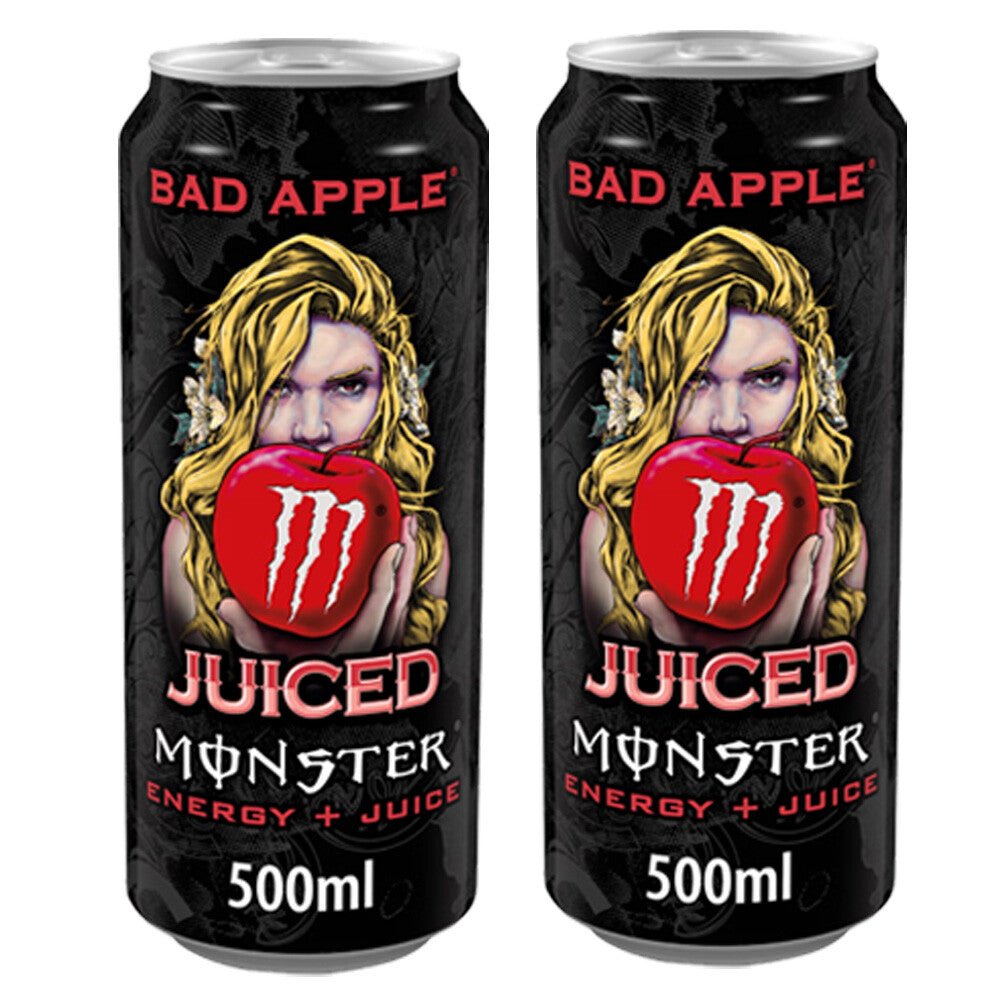 Monster 500ml Energy Drink Bad Apple - (Pack of 12)– Washington Vapes ...