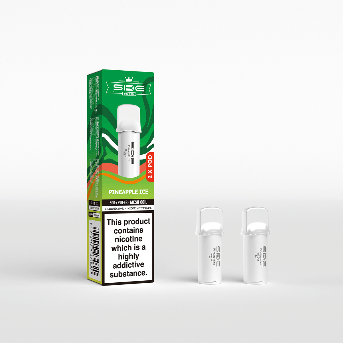 SKE Crystal 600 Pro Replacement Pods - (Pack of 10)– Washington Vapes ...